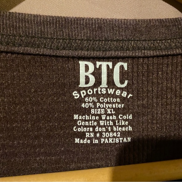 BTC | Shirts | Vintage Btc Waffle Knit Long Sleeve Shirt Size Xl | Poshmark